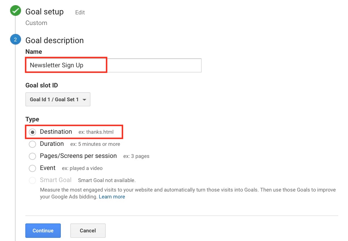 Guide To Set Up Goals in Google Analytics - Rinteractives